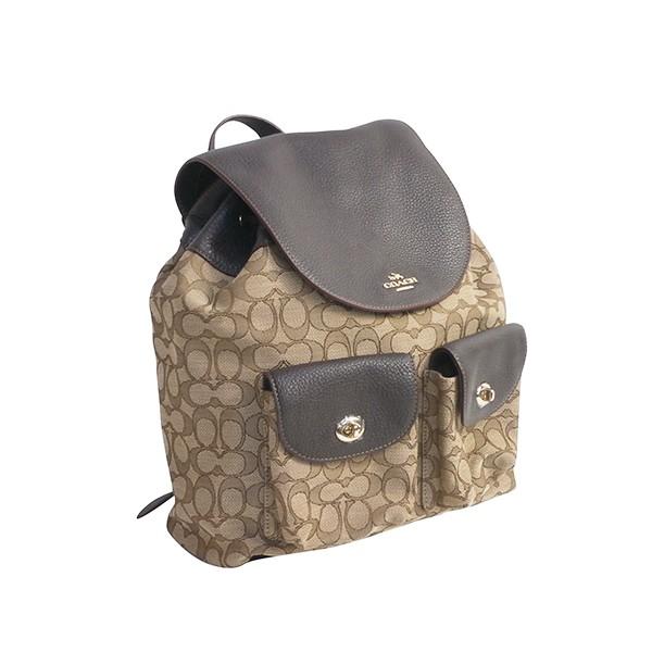 COACH コーチ バック リュック・デイパック レディース シグネチャー F54795 IMC7C カーキ/ブラウン 送料無料 ...