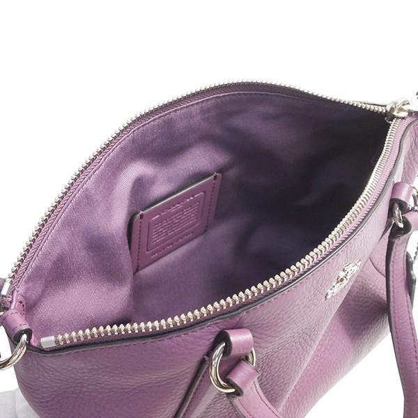 コーチ COACH バッグ レディース ハンドバッグ ペブルド レザー ミニ ケルシー サッチェル F57563 SV/MV モーヴ 送料無料 ...