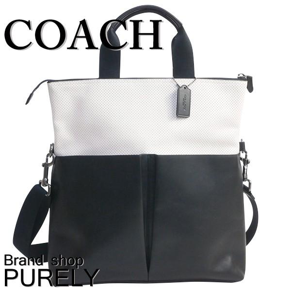 COACH（コーチ） 国内発送 バッグ メンズ 2WAY パーフォレイテッド レザー フォルド オーバー トート バッグ F57569 ...