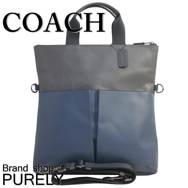 COACH 国内発送 コーチ バッグ メンズ 2WAY パーフォレイテッド レザー フ ォルド オーバー トート F57569 QBFB2 ...