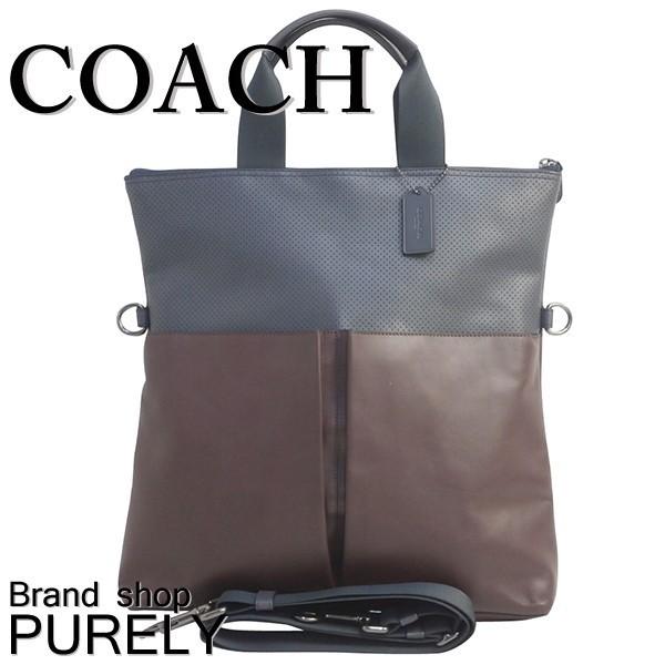 COACH 国内発送 コーチ バッグ メンズ 2WAY パーフォレイテッド レザー フ ォルド オーバー トート F57569 QBMR0 ...