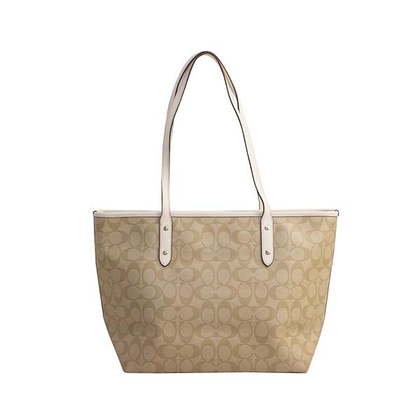 COACH（コーチ） 国内発送 バッグ レディース トート バッグ シグネチャー シティー ジップ トップ トート F58292 IMDQC ...