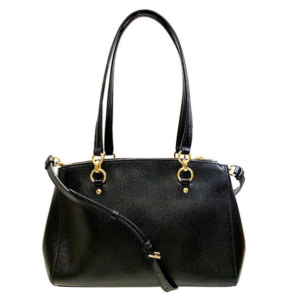 COACH コーチ バッグ レディース トートバッグ クロスグレイン レザー エッタ キャリーオール F76938 IMBLK ブラック 送料 ...