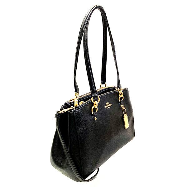 COACH コーチ バッグ レディース トートバッグ クロスグレイン レザー エッタ キャリーオール F76938 IMBLK ブラック 送料 ...