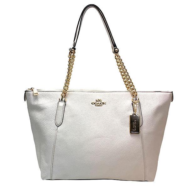 COACH 国内発送 コーチ バッグ レディース トートバッグ ペブルド レザー AVA チェーン トート F87775 IMCHK チョーク ...