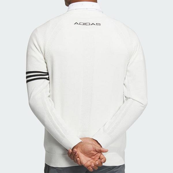 アディダス ゴルフ 長袖 クルーネック セーター スリーストライプス クルーセーター ニット メンズ IKK81 IN9049／IN9050 ...
