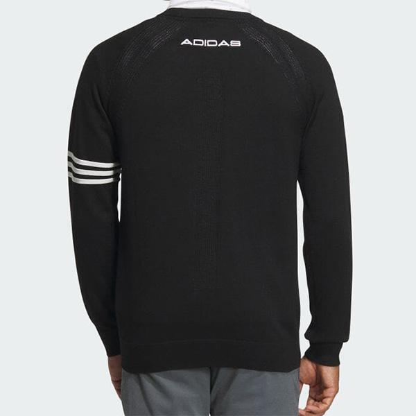 アディダス ゴルフ 長袖 クルーネック セーター スリーストライプス クルーセーター ニット メンズ IKK81 IN9049／IN9050 ...