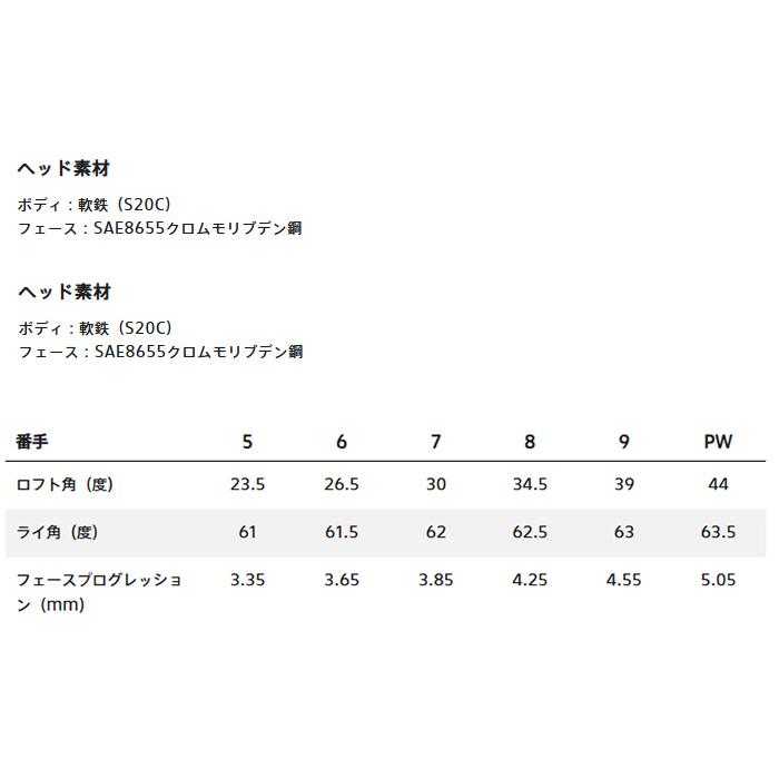 BRIDGESTONE GOLF ブリヂストンゴルフ 258CBP アイアン 6本セット（#5〜9、PW）NS PRO MODUS3 TOUR105 DUAL FLOW カーボンシャフト ...