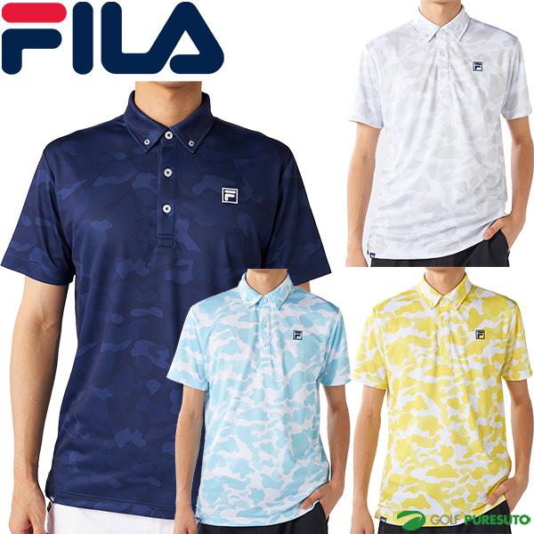 FILA GOLF フィラ ゴルフ 半袖 ポロシャツ カモフラ柄 メンズ 744-677Y トップス ゴルフウェア 2025年春夏モデル 春夏 ...
