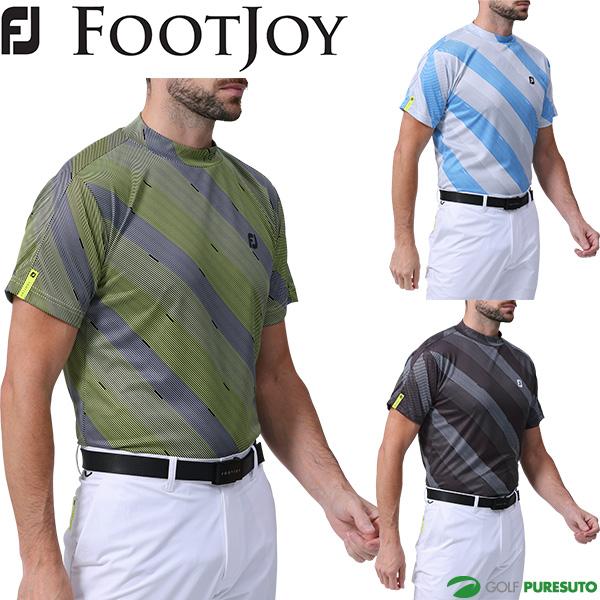 フットジョイ 半袖 モックネックシャツ レジメンタルストライププリント メンズ FJ-S24-S06 トップス ゴルフウェア 2024年春夏モデル FOOTJOY : fj-fjs24s06 ...