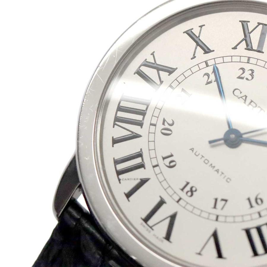 Cartier カルティエ ロンドソロXL W6701010 メンズ 腕時計 デイト シルバー 自動巻き ウォッチ Ronde Solo ...