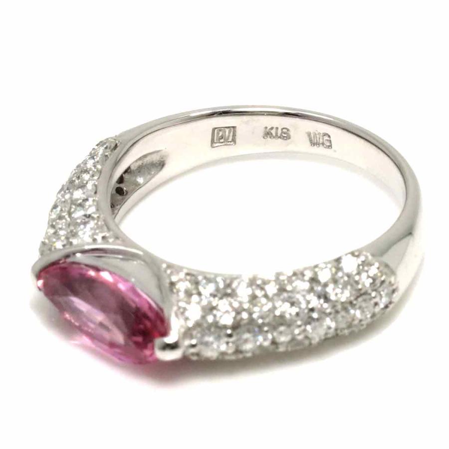 ポンテヴェキオ Ponte Vecchio 11号 リング ピンクサファイヤ 1.45ct ダイヤ 1.01ct K18 WG 750 指輪 Ring【ソーティング】 90239633 : ...