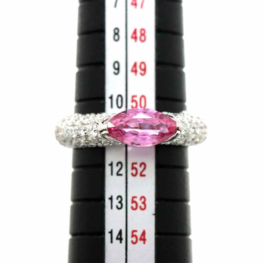 ポンテヴェキオ Ponte Vecchio 11号 リング ピンクサファイヤ 1.45ct ダイヤ 1.01ct K18 WG 750 指輪 Ring【ソーティング】 90239633 : ...