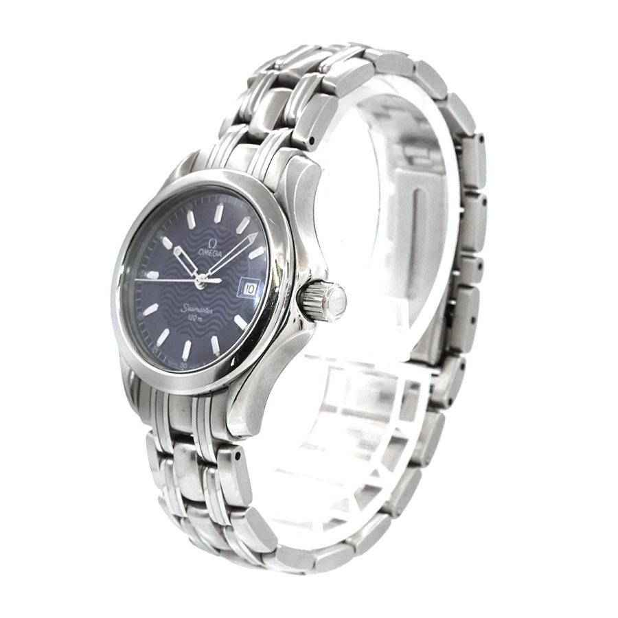 OMEGA オメガ シーマスター 120 レディース 腕時計 2571 81 デイト ブルー クォーツ ウォッチ Seamaster 90243453 : PURPOSEパーパス・ヤフー店 ...