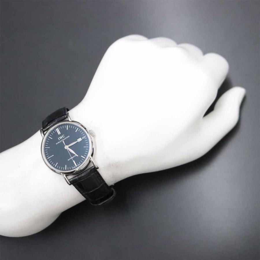 IWC SCHAFFHAUSEN ポートフィノ IW356308 メンズ 腕時計 デイト ブラック 自動巻き インターナショナル ウォッチ ...