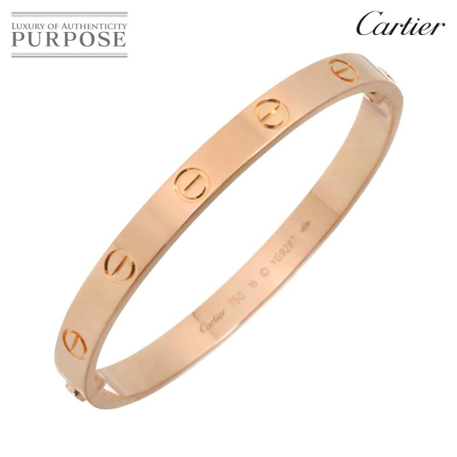 Cartier カルティエ ラブ ブレス #16 K18 PG ピンクゴールド 750 ブレスレット バングル Love Bracelet 90248006 : PURPOSEパーパス・ヤフー ...