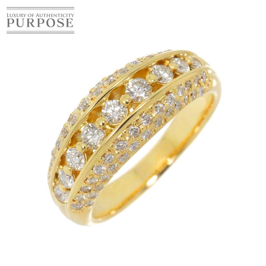 リング 12号 ダイヤ 1.00ct K18 YG イエローゴールド 750 指輪 Diamond Ring 90250714 : 90250714 : PURPOSEパーパス・ヤフー店 ...