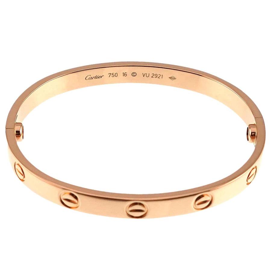 Cartier カルティエ ラブ ブレス #16 K18 PG ピンクゴールド 750 ブレスレット バングル Love Bracelet 90250996 : PURPOSEパーパス・ヤフー ...
