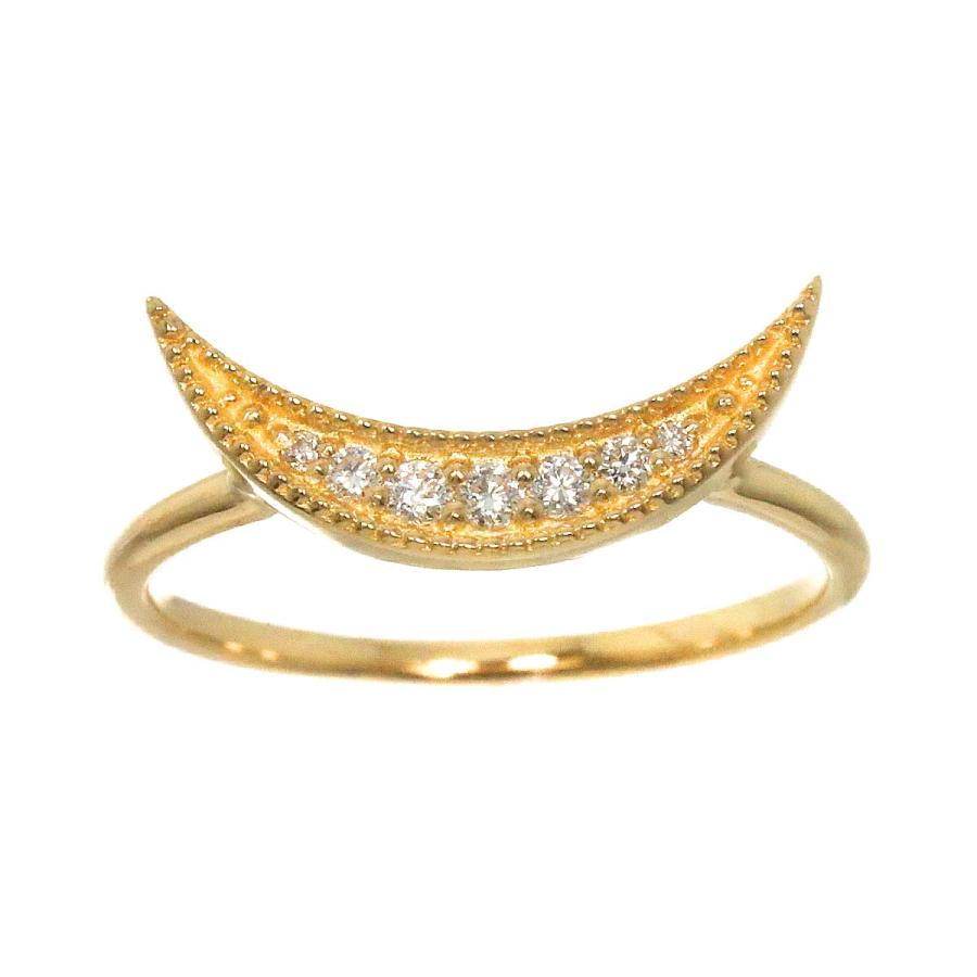 エテ ete 9号 リング ダイヤ 0.06ct K18 YG イエローゴールド 750 指輪 三日月 Diamond Ring 90251937 : 90251937 : PURPOSE ...