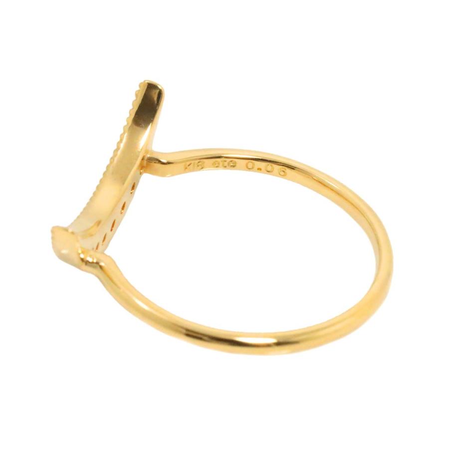 エテ ete 9号 リング ダイヤ 0.06ct K18 YG イエローゴールド 750 指輪 三日月 Diamond Ring 90251937 : 90251937 : PURPOSE ...