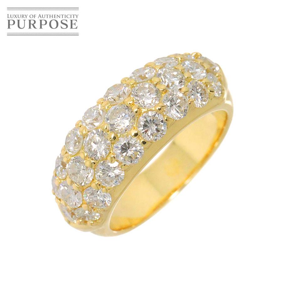 リング 13号 ダイヤ 2.80ct K18 YG イエローゴールド 750 指輪 【鑑別書付き】 Diamond Ring 90252857 : 90252857 : PURPOSEパーパス ...