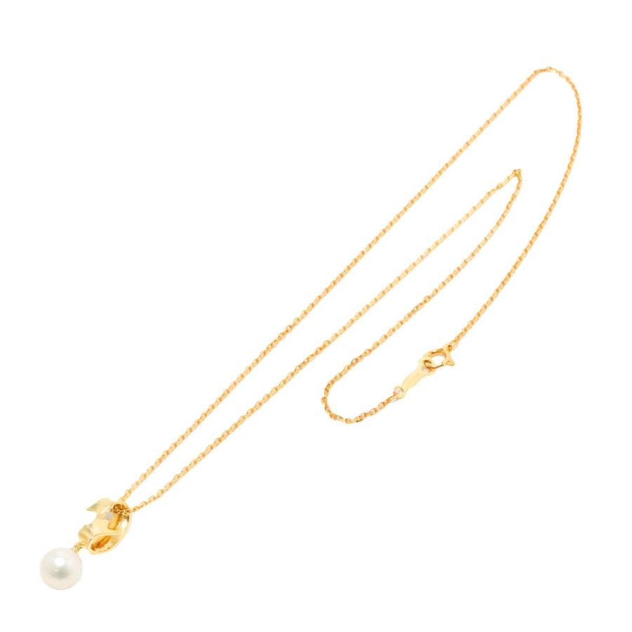 ミキモト MIKIMOTO アコヤ真珠 7.0mm ネックレス 38cm K18 YG イエローゴールド 750 パール Akoya Pearl Necklace 90253396 : ...