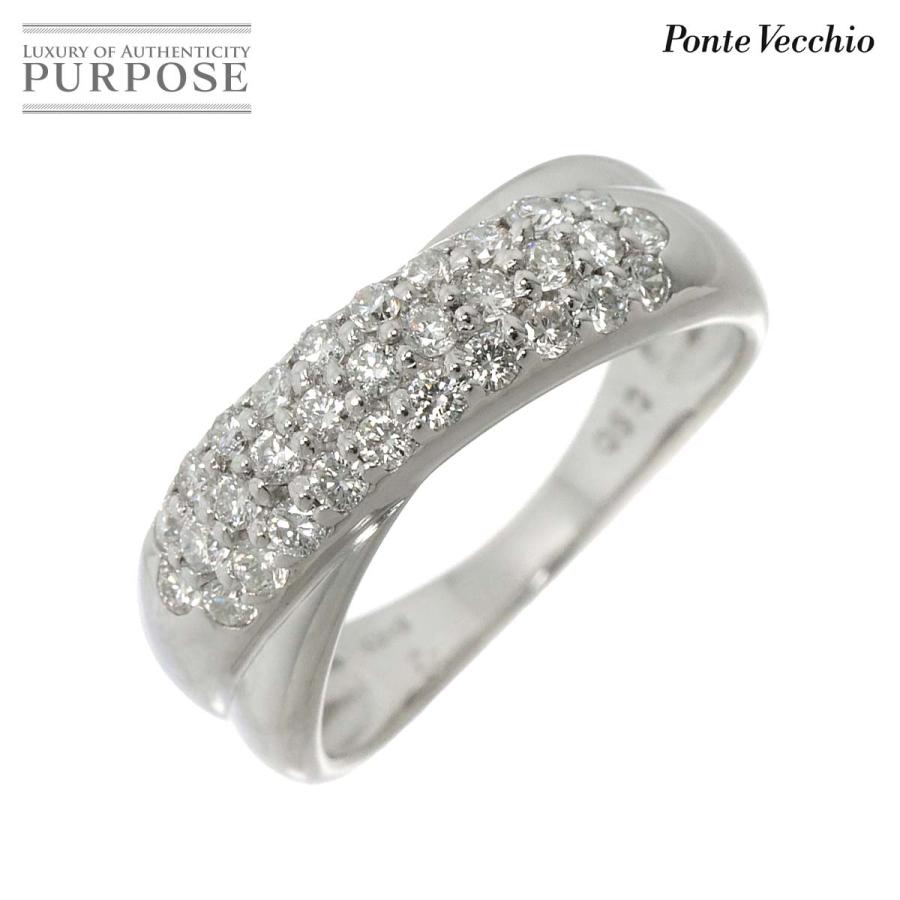 Ponte Vecchio ポンテヴェキオ 10号 リング ダイヤ 0.50ct K18 WG ホワイトゴールド 750 指輪 Diamond Ring 90254077 : PURPOSE ...