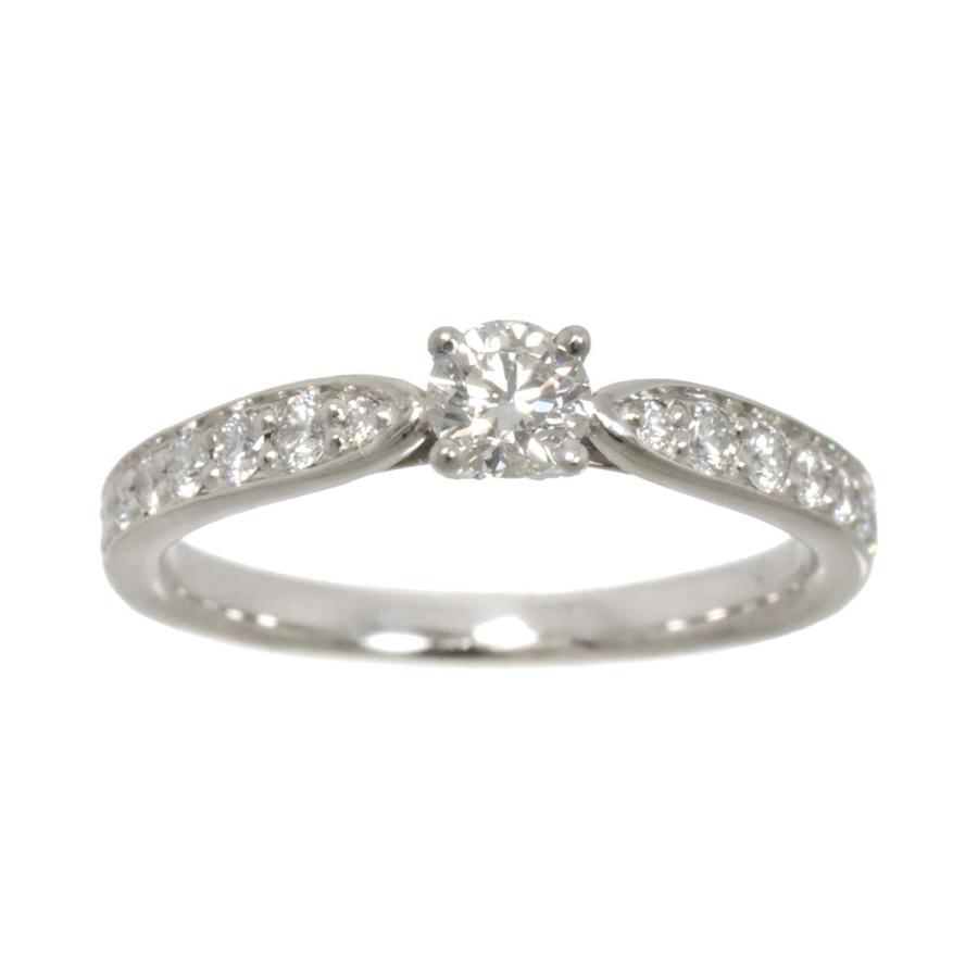 ティファニー TIFFANY&Co. ハーモニー ダイヤ 0.21ct G/VS2/3EX 7号 リング Pt プラチナ 指輪 Harmony Ring【鑑定書付き】 90254844 : ...