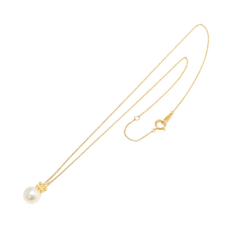 TASAKI タサキ アコヤ真珠 8.9mm ネックレス 40cm K18 YG イエローゴールド 750 パール 田崎真珠 Akoya Pearl Necklace 90255631 ...