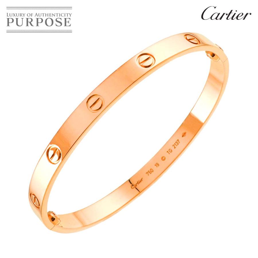 カルティエ Cartier ラブ ブレス #19 K18 PG ピンクゴールド 750 ブレスレット バングル Love Bracelet 90256578 : 90256578 ...