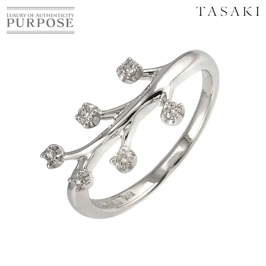 TASAKI タサキ 9号 リング ダイヤ 0.07ct K18 WG ホワイトゴールド 750 指輪 田崎真珠 Diamond Ring 90256653 : PURPOSEパーパス・ヤフー ...