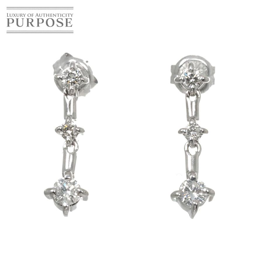 ダイヤ 0.17ct/0.17ct ピアス K18 WG ホワイトゴールド 750 Diamond Earrings Pierced 90257245 : 90257245 : PURPOSE ...