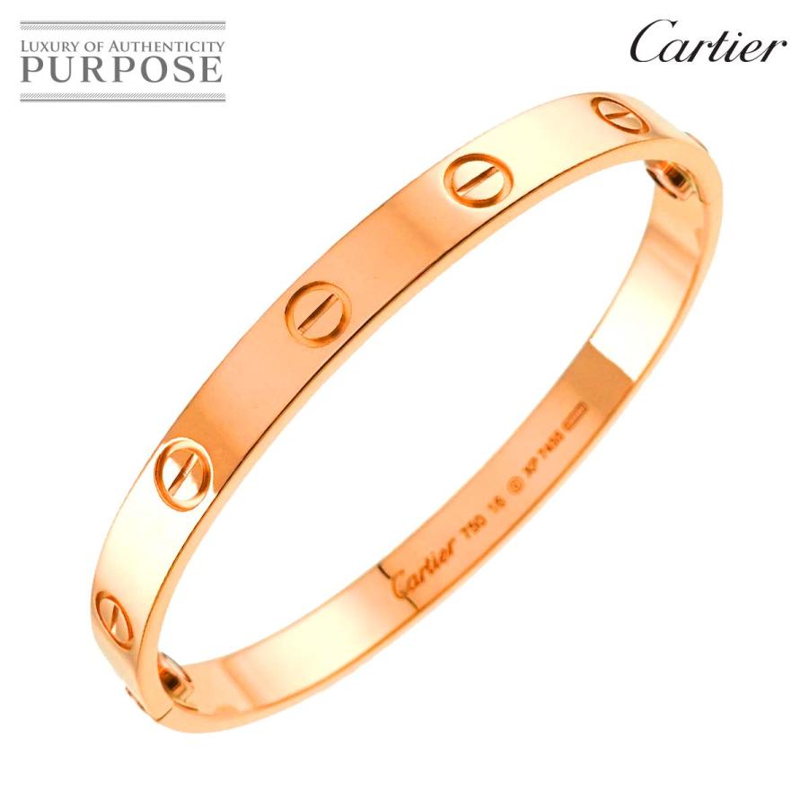 カルティエ Cartier ラブ ブレス #16 K18 PG ピンクゴールド 750 ブレスレット バングル Love Bracelet 90258381 : 90258381 ...