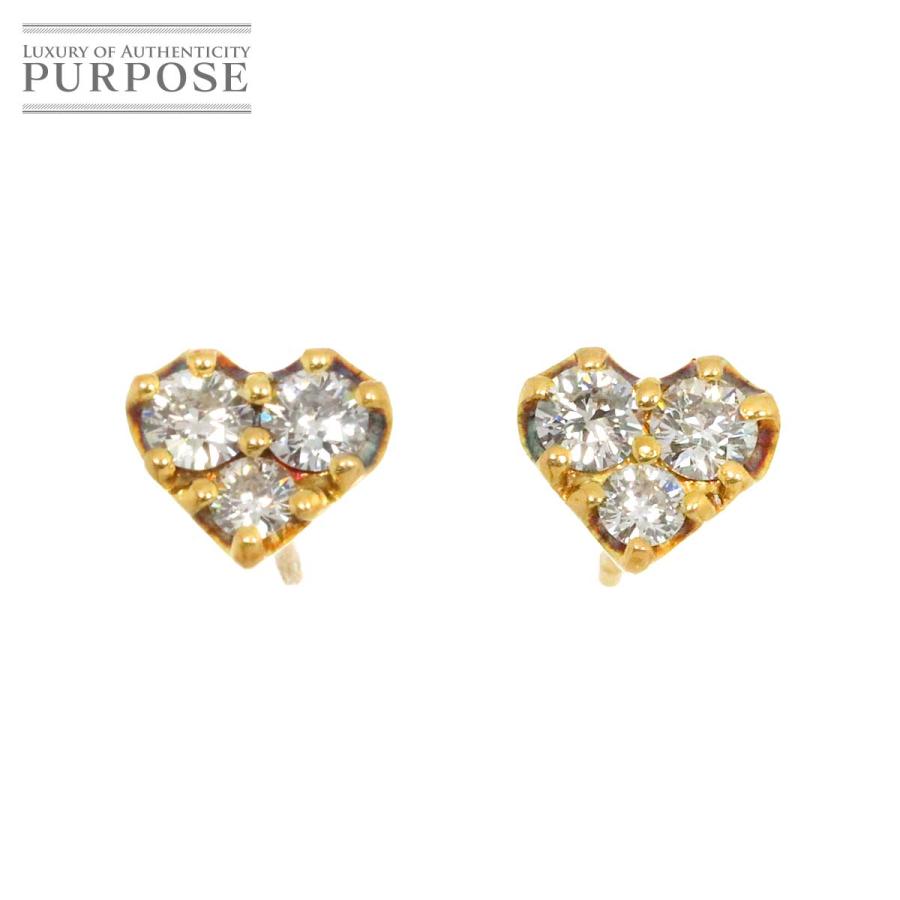 ダイヤ 0.14ct/0.14ct ピアス K18 YG イエローゴールド 750 Diamond Earrings Pierced 90258571 : 90258571 : PURPOSE ...