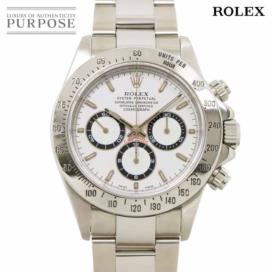 ROLEX ロレックス デイトナ 16520 P番 クロノグラフ メンズ 腕時計 エルプリメロ ホワイト オートマ 自動巻き ウォッチ Daytona 90260542 : PURPOSE ...