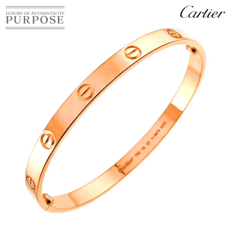 Cartier カルティエ ラブ ブレス #19 K18 PG ピンクゴールド 750 ブレスレット バングル Love Bracelet 90260919 : PURPOSEパーパス・ヤフー ...