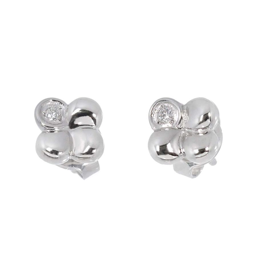 ミキモト MIKIMOTO ダイヤ 0.01/0.01ct ピアス K18 WG ホワイトゴールド 750 Diamond Earring Pierced 90261787 : ...