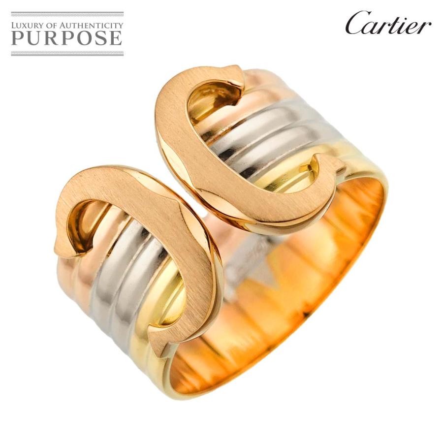 Cartier カルティエ C2 #55 リング K18 YG WG PG スリーカラー スリーゴールド 750 指輪 2C Ring 90262659 : PURPOSEパーパス・ヤフー店 ...
