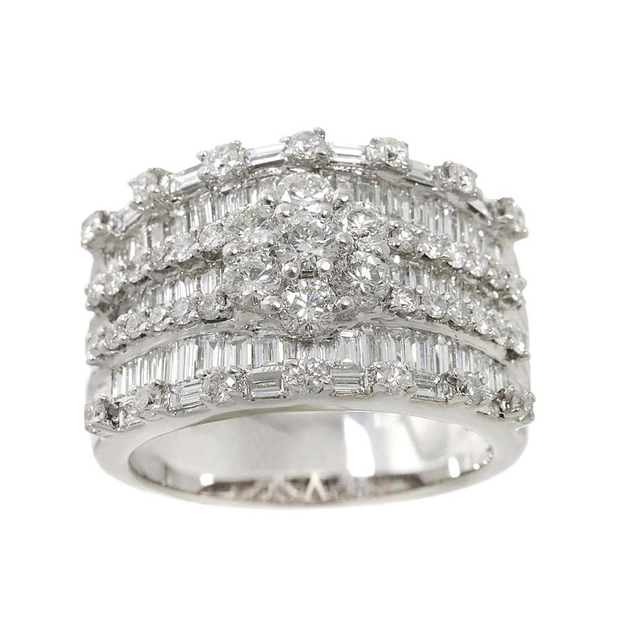 リング 14号 ダイヤ 1.18ct/1.34ct K18 WG ホワイトゴールド 750 指輪 Diamond Ring 90262751 : 90262751 : PURPOSEパーパス ...