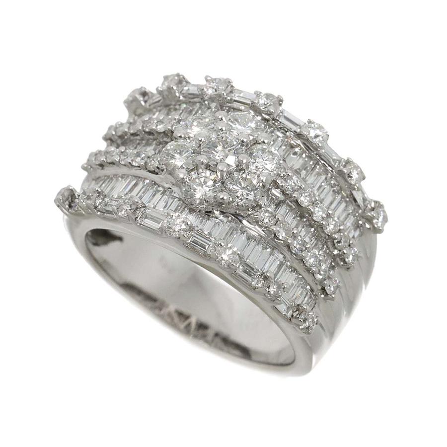 リング 14号 ダイヤ 1.18ct/1.34ct K18 WG ホワイトゴールド 750 指輪 Diamond Ring 90262751 : 90262751 : PURPOSEパーパス ...