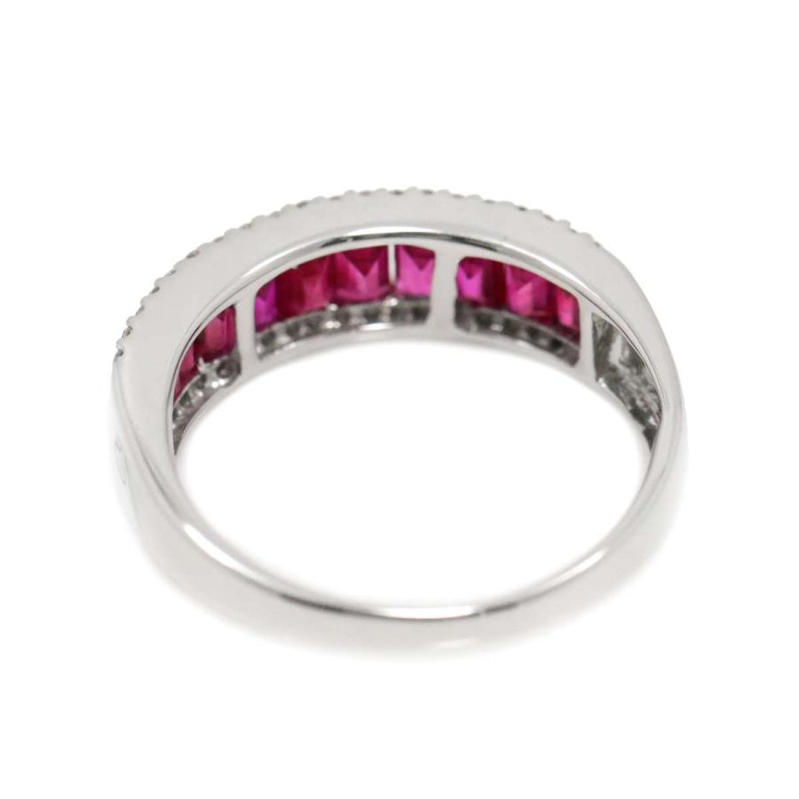 リング 11号 ルビー 1.00ct ダイヤ 0.18ct K18 WG ホワイトゴールド 750 指輪 Ruby Ring 90262755 : 90262755 : PURPOSEパーパス ...