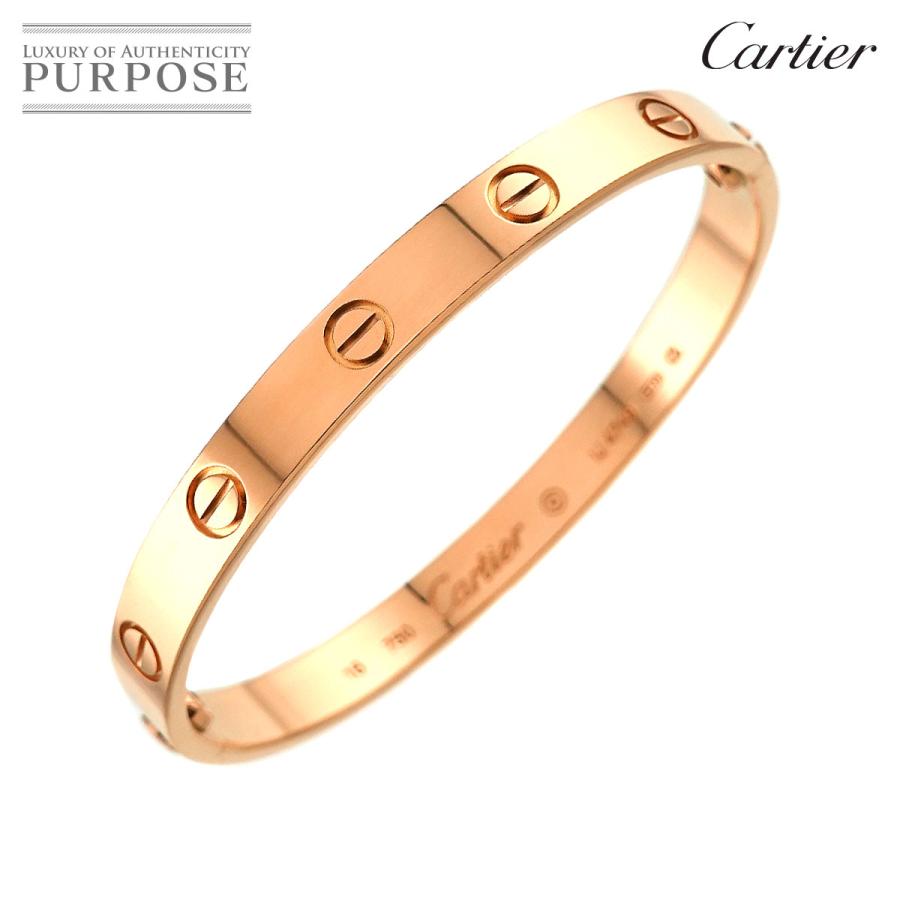 カルティエ Cartier ラブ ブレス #16 K18 PG ピンクゴールド 750 ブレスレット バングル Love Bracelet 90262996 : 90262996 ...