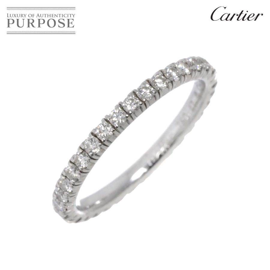 Cartier カルティエ エタンセル #47 リング フル ダイヤ K18 WG 750 指輪 ETINCELLE Diamond Ring【証明書付き】 90263258 ...