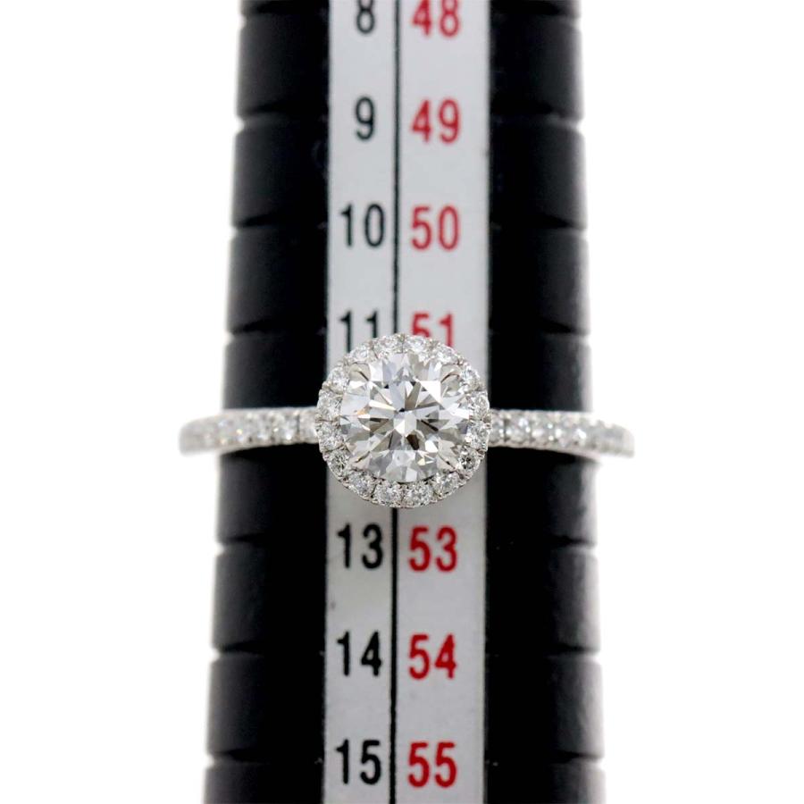ハリー・ウィンストン ハリーウィンストン HARRY WINSTON ラウンド マイクロパヴェ ダイヤ 0.58ct D/VS1/3EX 12号 リング Pt 指輪 Ring 証明書 鑑定書 ...