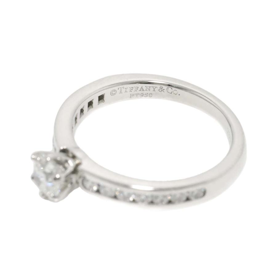 TIFFANY&Co. ティファニー TIFFANY&CO. チャネルセット ダイヤ 0.31ct H/VS2 6.5号 リング Pt プラチナ 指輪 Diamond Ring【鑑定書付き ...