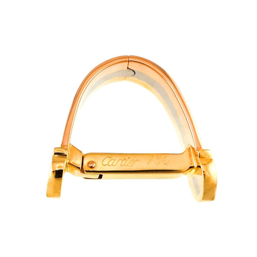 Cartier カルティエ 2C トリニティ カフス K18 YG WG PG スリーゴールド スリーカラー 750 Cuff links ...