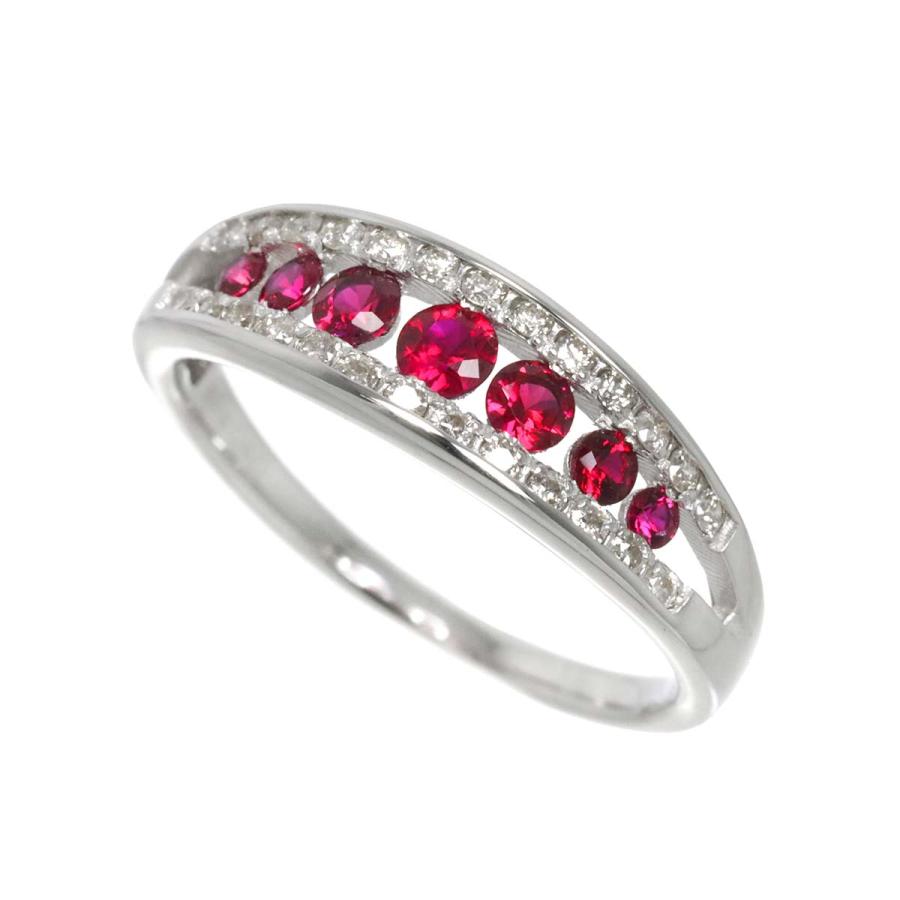 リング 12号 ルビー 0.40ct ダイヤ 0.24ct K18 WG ホワイトゴールド 750 指輪 Ruby Ring 90268053 : PURPOSEパーパス・ヤフー店 - 通販 ...