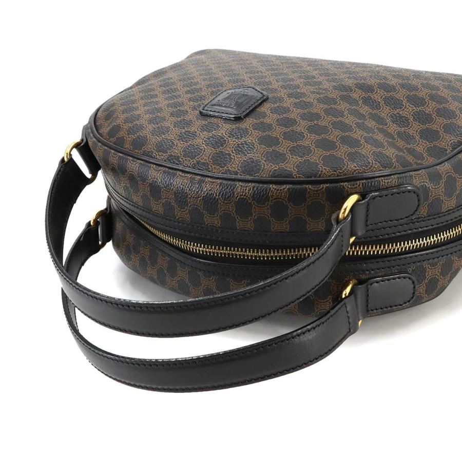 新品同様 セリーヌ CELINE マカダム柄 ハンド バッグ PVC レザー