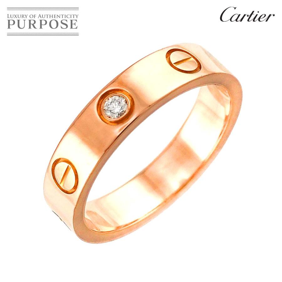 Cartier カルティエ ミニラブ #48 リング ダイヤ 1P K18 PG ピンクゴールド 750 指輪 Love Ring 90271063 : PURPOSEパーパス・ヤフー店 ...