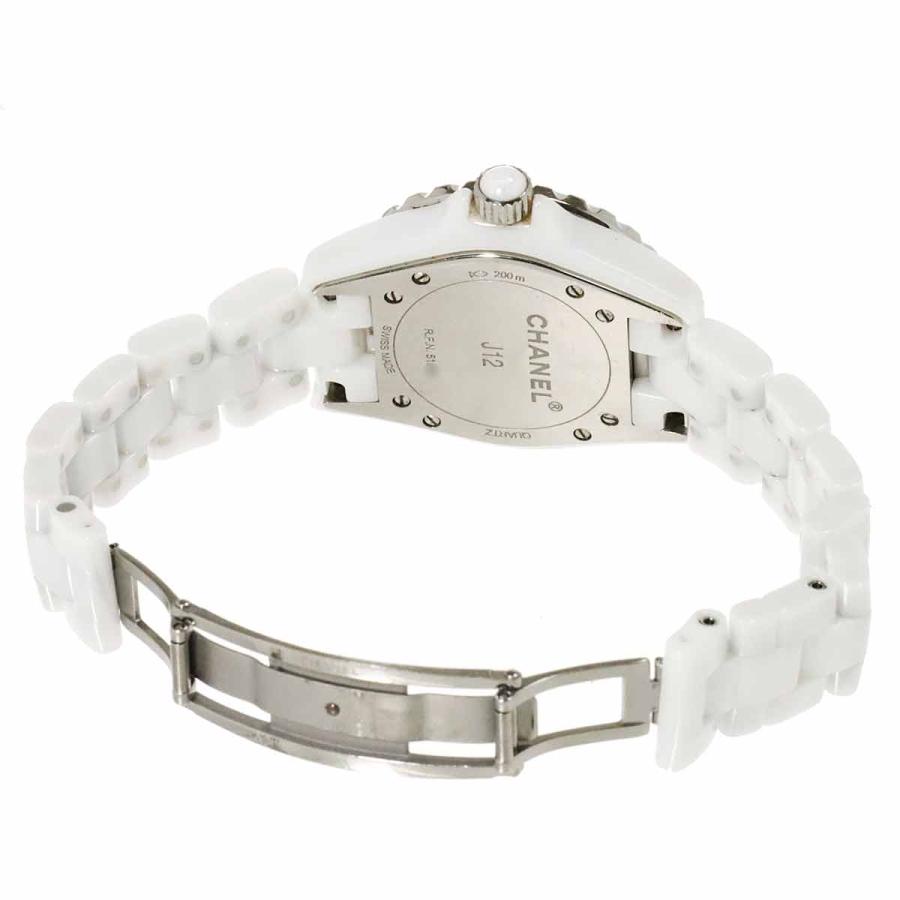 CHANEL シャネル J12 33mm H1628 レディース 腕時計 12P ダイヤ デイト ホワイト セラミック クォーツ ウォッチ 90272100 : PURPOSEパーパス・ヤフー ...